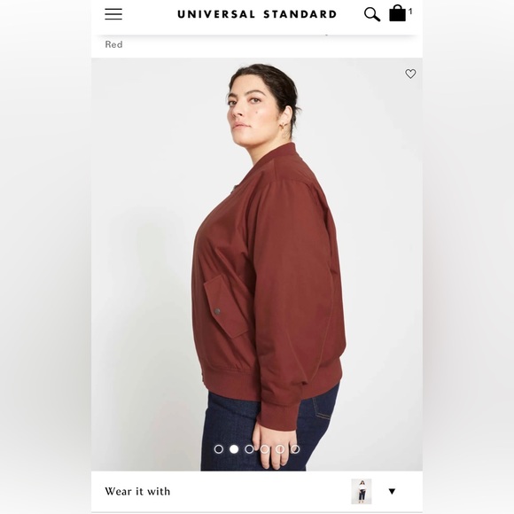 Universal Standard | Jackets & Coats | Universal Standard Padded Bomber ...
